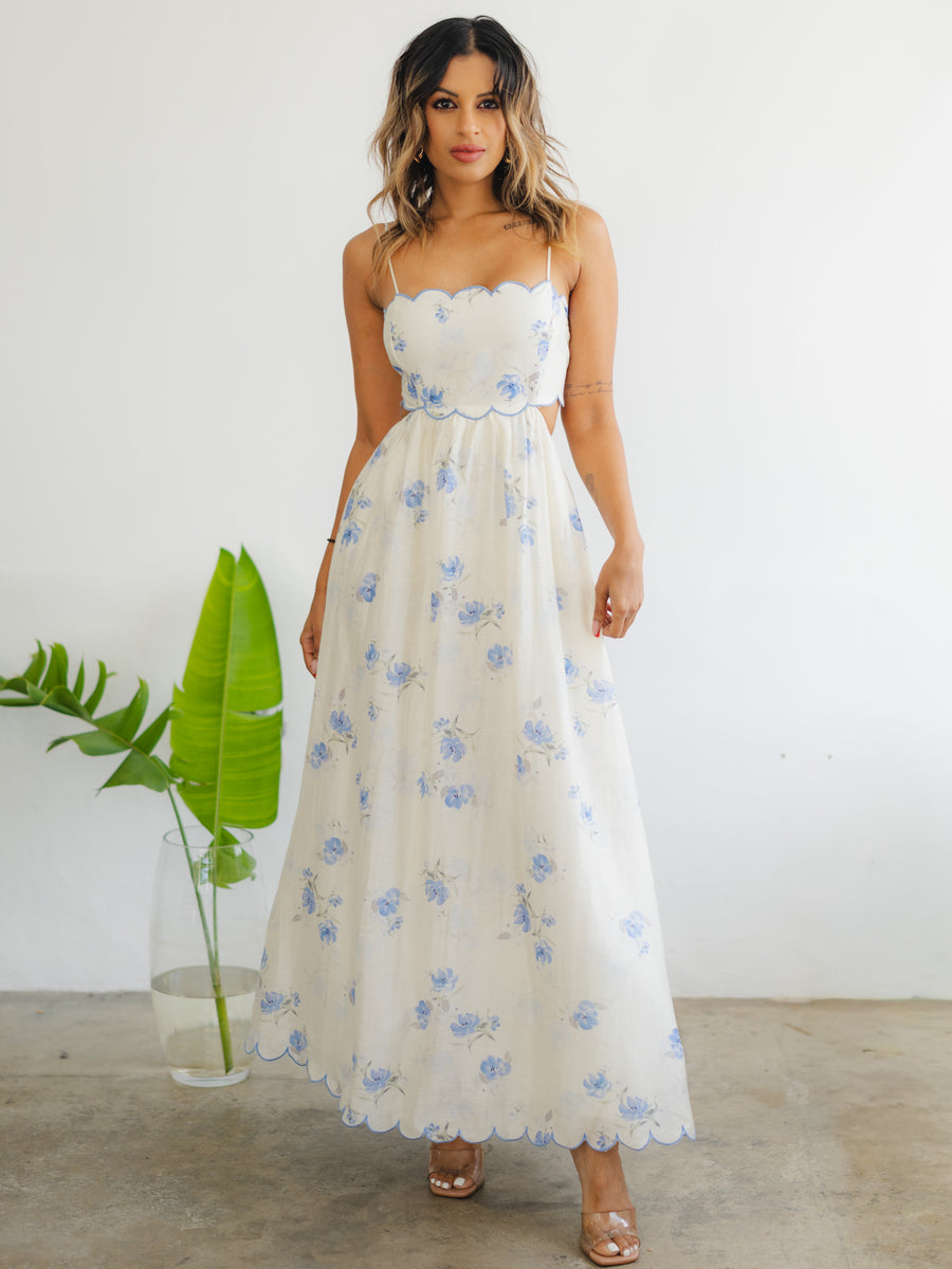 Blooming Florals Maxi Dress – Fly Boutique